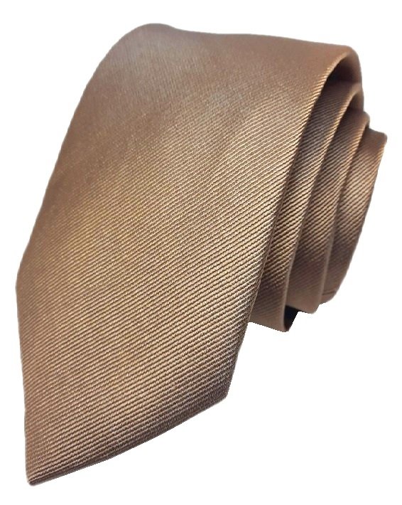 C910 Corbata Marrón chocolate café lisa brocado fino 100% Seda Natural ...
